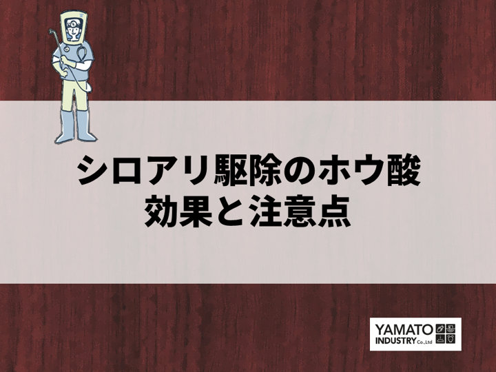 シロアリ駆除で使う「ホウ酸」の効果と注意点を徹底解説 - 京都のシロアリ駆除・雨漏り防水工事専門業者ヤマト産業